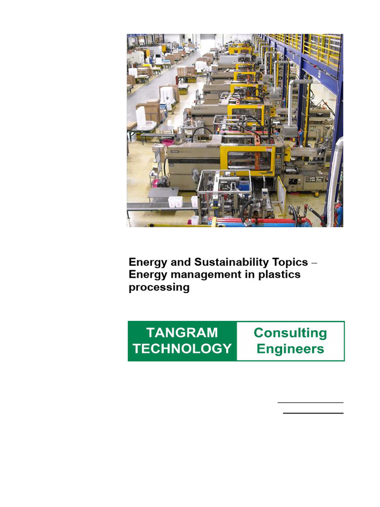 Energy and Sustainability Topics Energy Management in Plastics ...