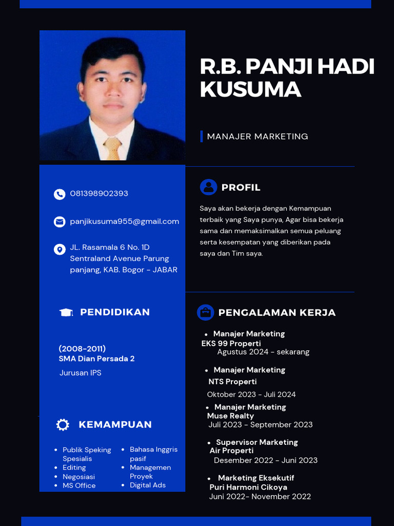 Panji Hadi Kusuma - Sales Leader Tenjo (Glints) | PDF