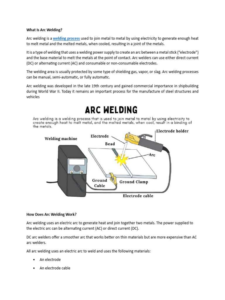 Understanding Arc Welding Basics | PDF | Welding | Construction