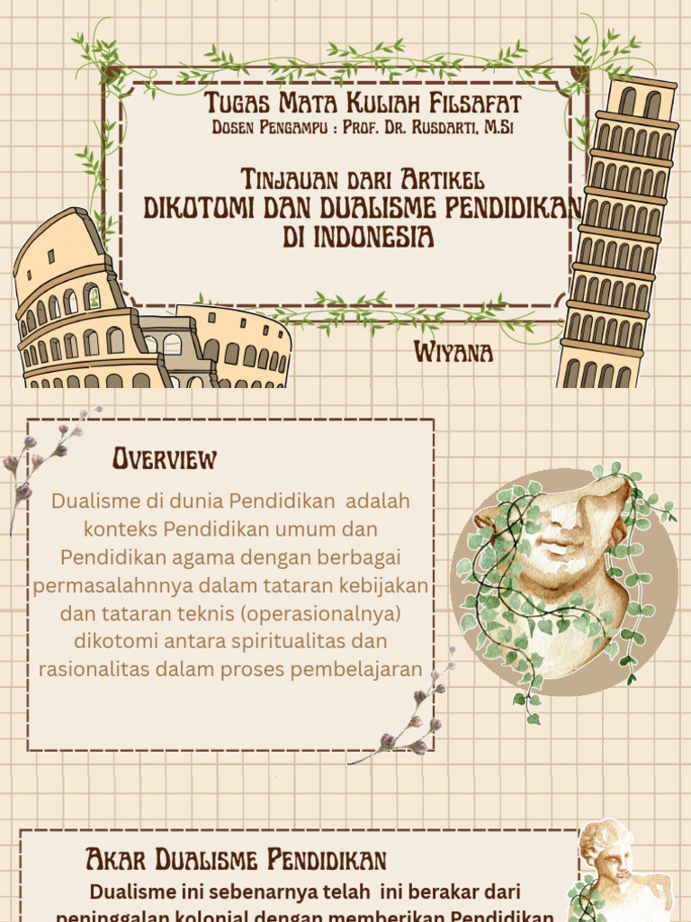 Dualisme Pendidikan | PDF