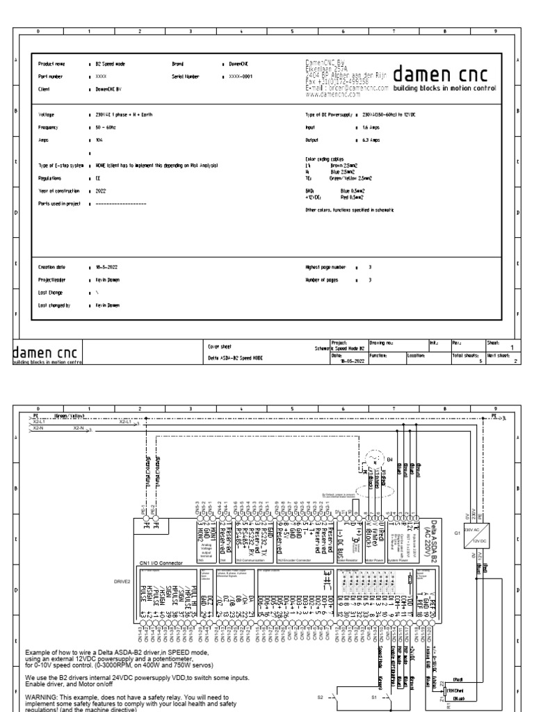 Delta ASDA-B2 Driver Wiring Guide | PDF | Power Supply | Mains Electricity