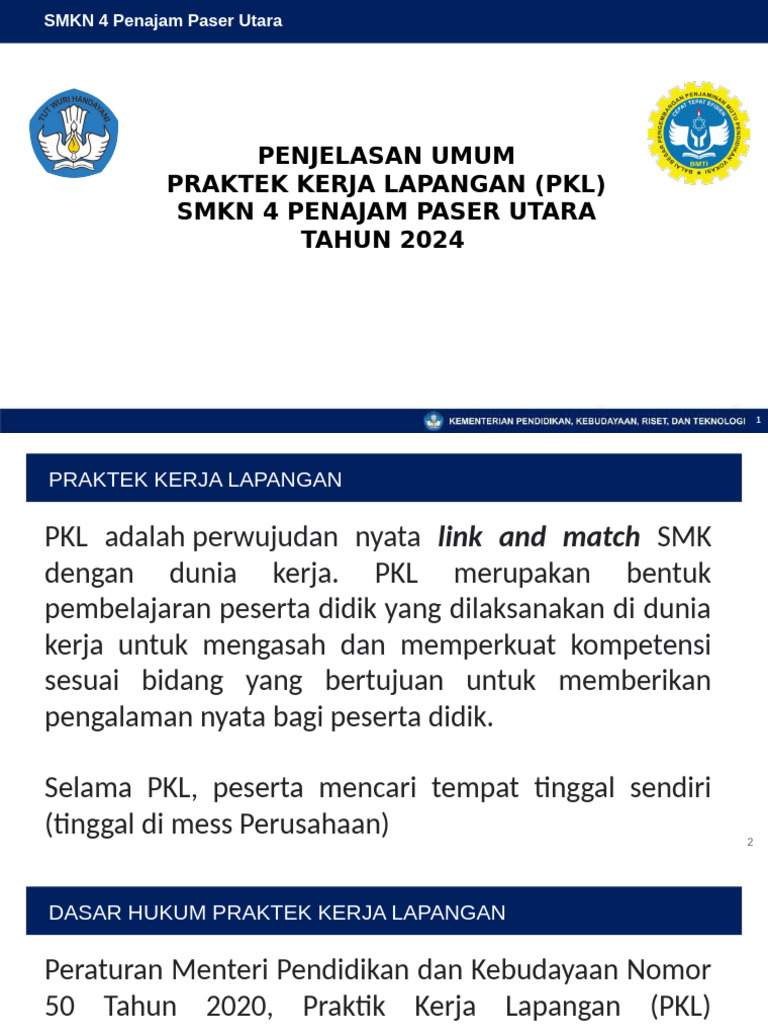 Pembekalan PKL 2024 | PDF