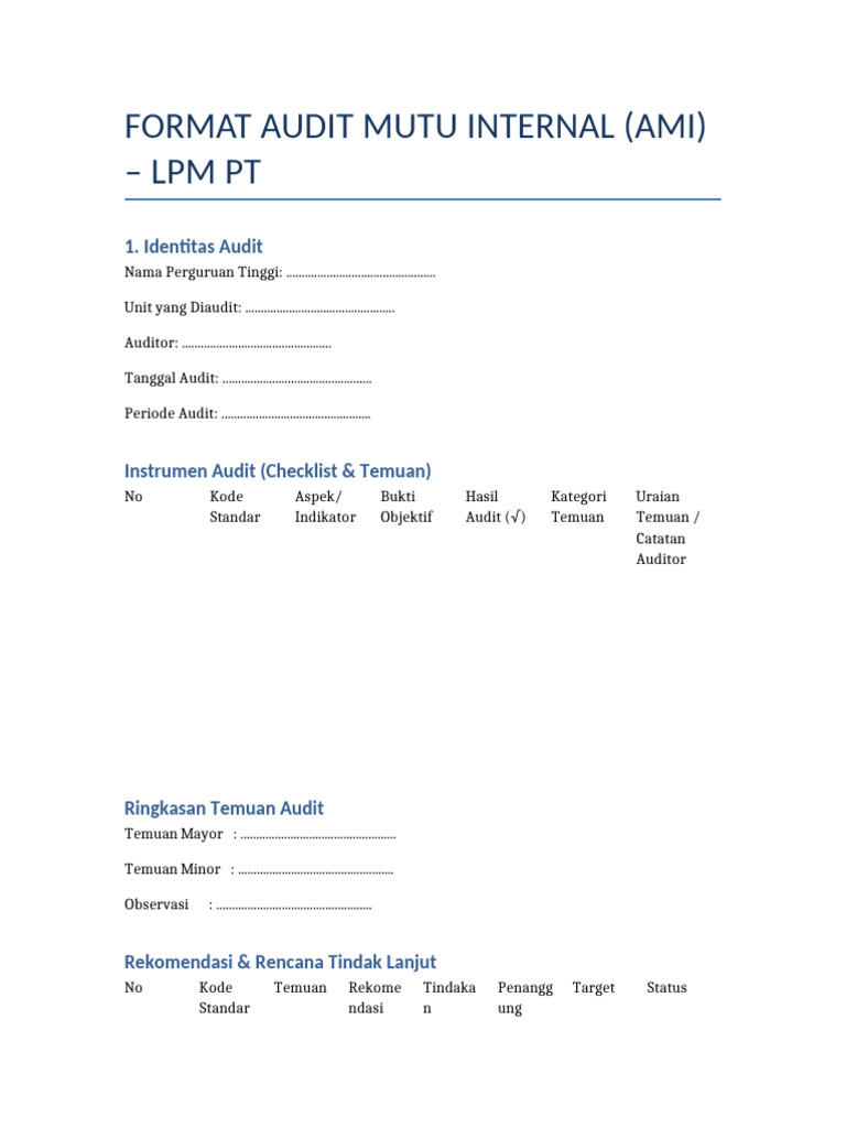 Template Ami LPM PT | PDF