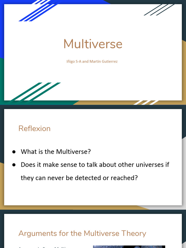 Inigo and Martin - Multiverse | PDF | Multiverse | Universe