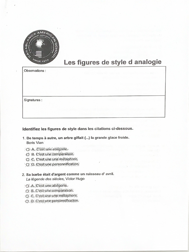 Test Figures D'analogie | PDF