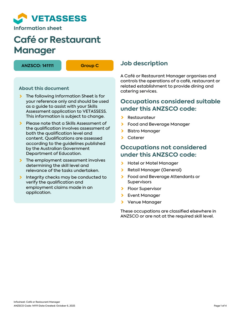 Cafe or Restaurant Manager | PDF | Restaurants | Menu