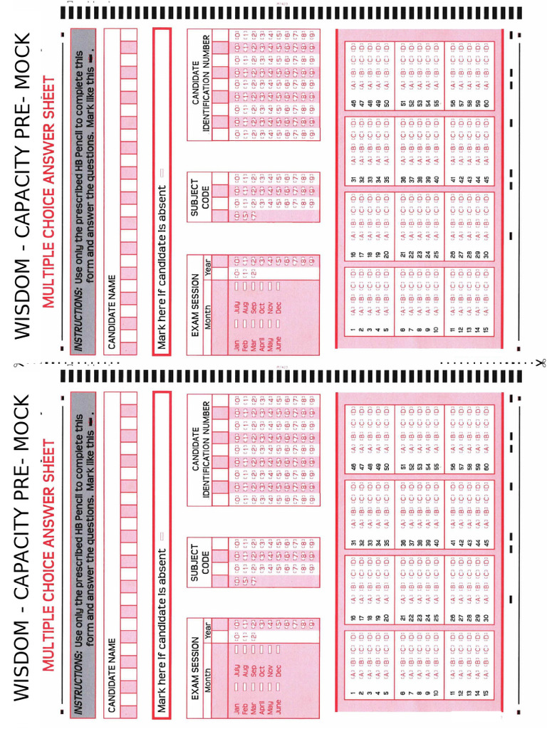 MCQ CRM Answer Sheet New | PDF