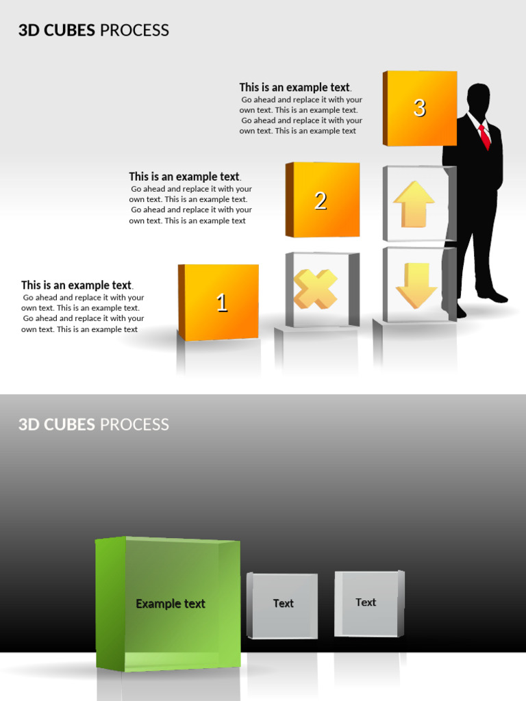 Slideshop 3D Cubes Process | PDF