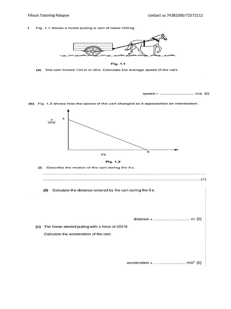 Physics 02 March 2021 Motion Graphs | PDF