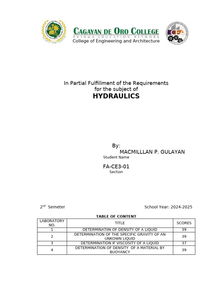 Cie 121 Lab Compilation Gulaman | PDF