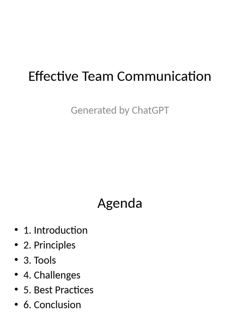 Effective Team Communication Strategies | PDF