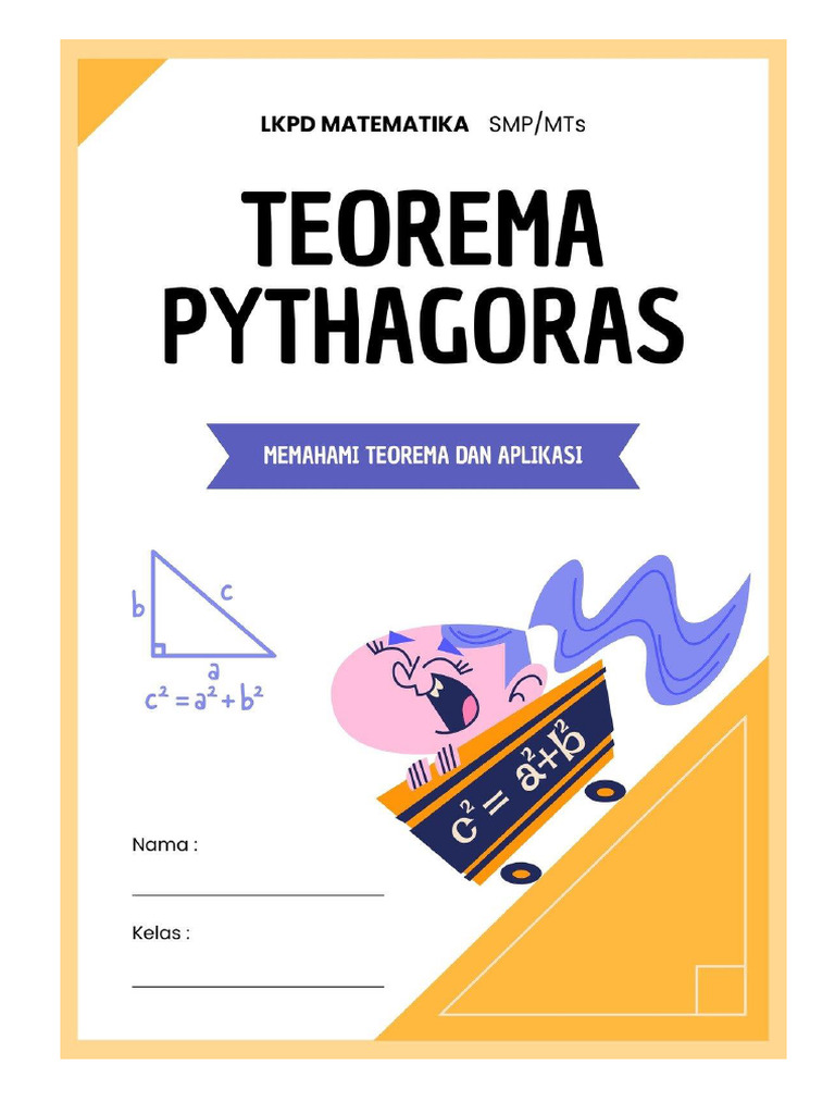 LKPD 1 - Menemukan Teorema Phytagoras | PDF