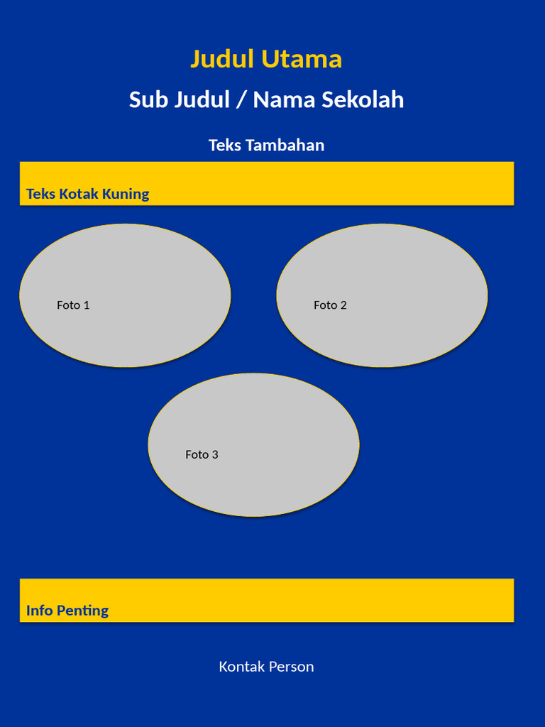 Template Brosur PPDB Kosong A4 | PDF