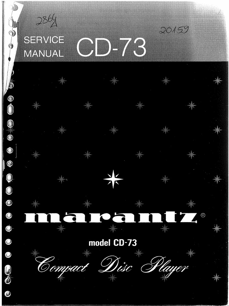 Marantz CD73 CD | PDF