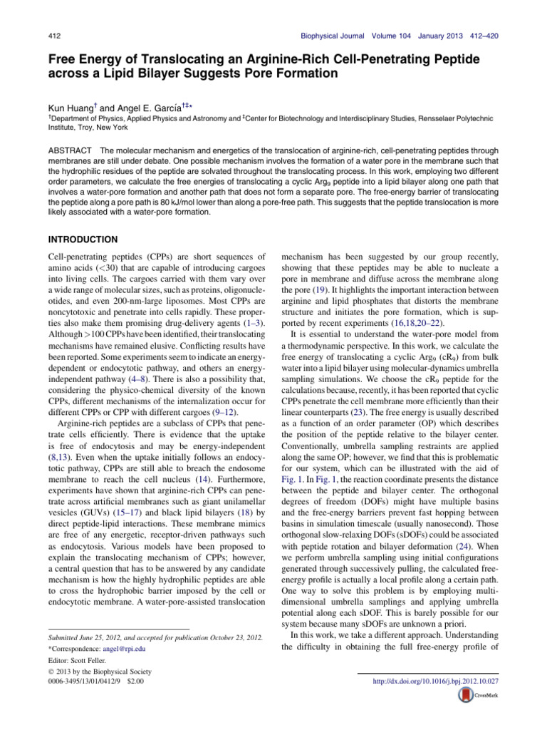 main (5) | PDF | Lipid Bilayer | Protein Targeting