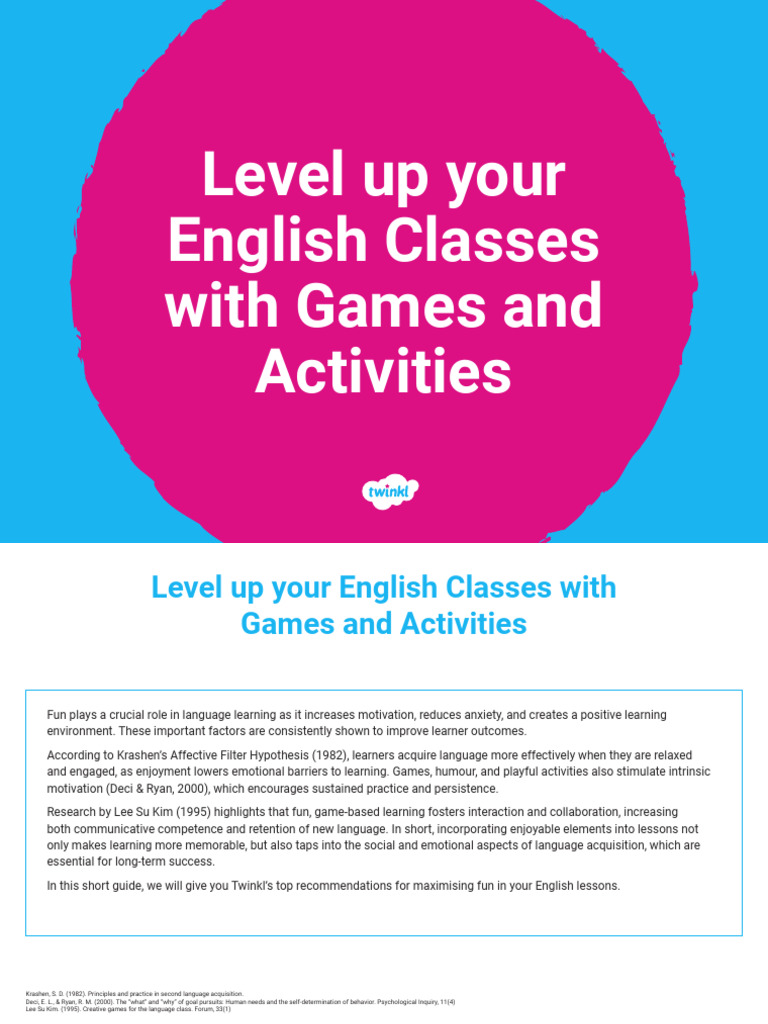 T 1754643554 Level Up Your English Classes With Games and Activities ...