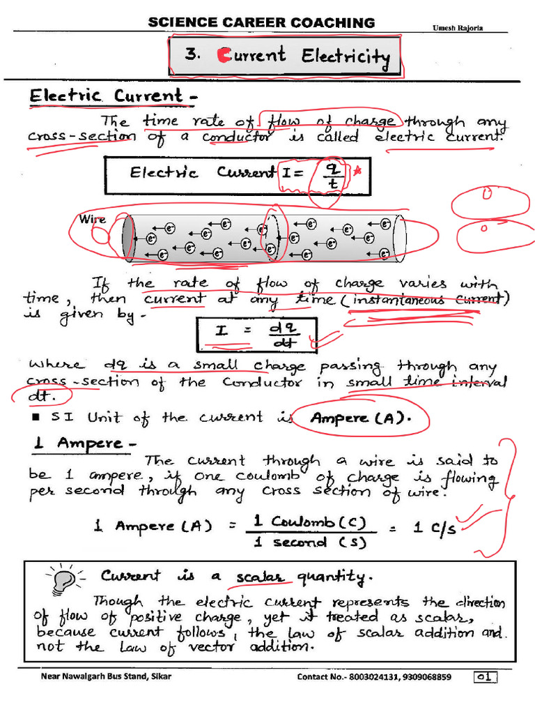 3 Current Electricity | PDF