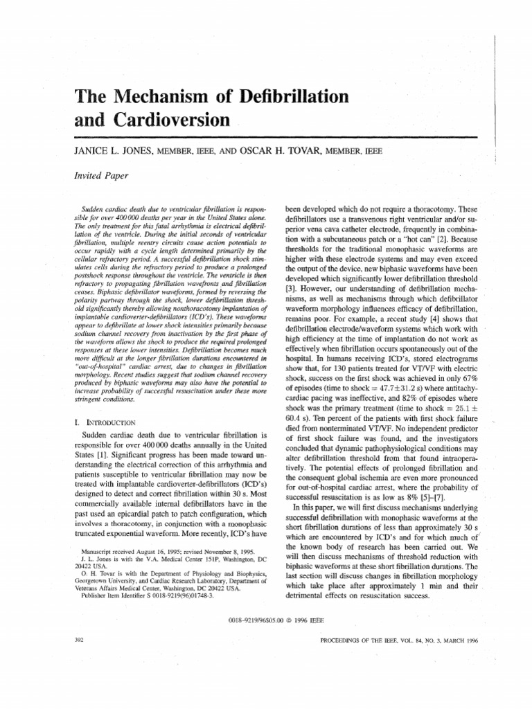 Biphasic Waveforms in Defibrillation | PDF | Cardiac Arrest | Action ...