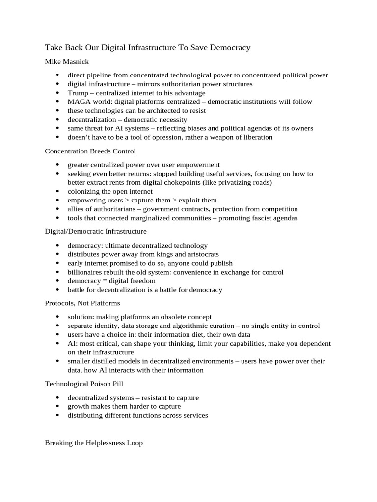 Masnick Article Notes | PDF | Artificial Intelligence | Intelligence ...