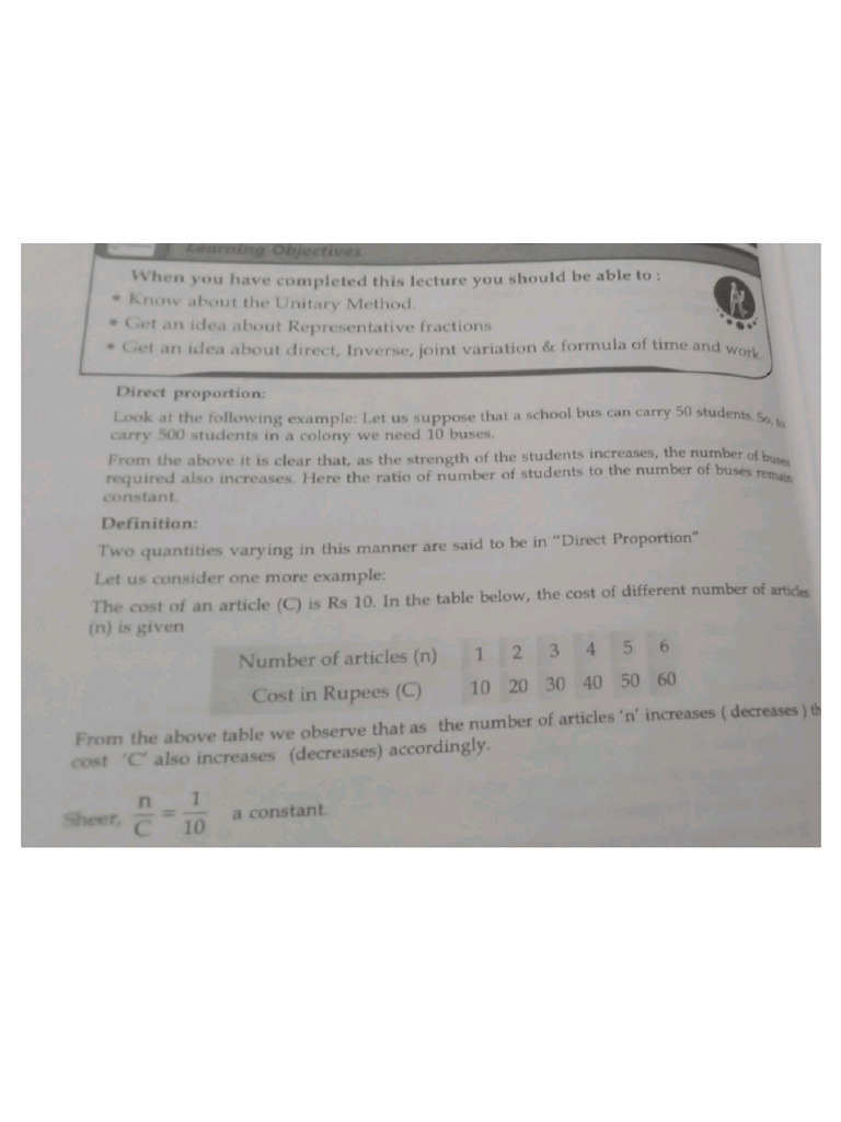 IET Sheet On Direct and Indirect Ratio and Terminating and Non ...