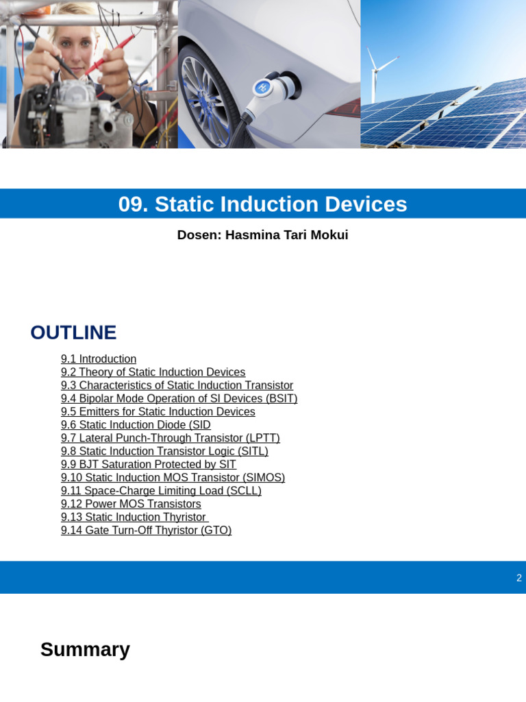 09. Static Induction Devices | PDF | Mosfet | Field Effect Transistor