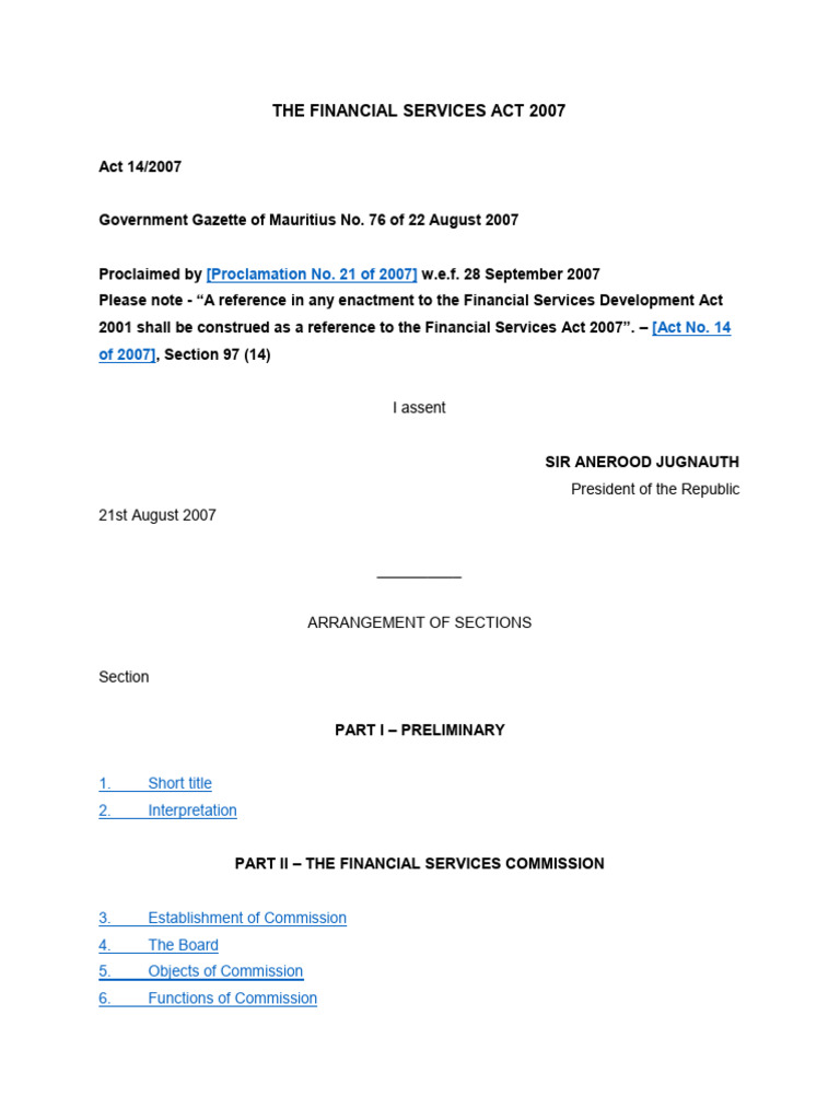 Financial Services Act 2007 Overview | PDF | License | Loans