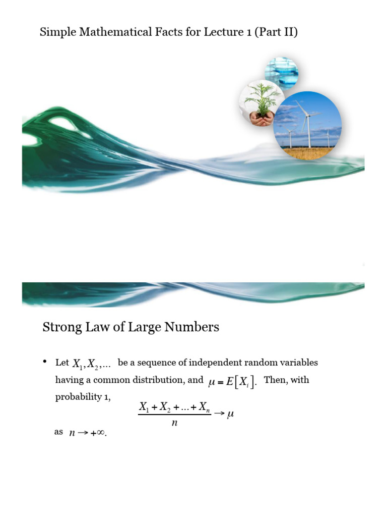 Simple Facts - Lecture 1 (Part II) | PDF