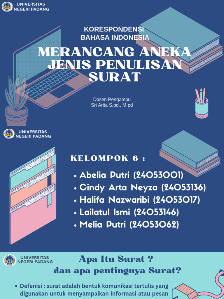 Biru Elemen & Mockup Isometrik Teknologi Dalam Pendidikan Presentasi ...