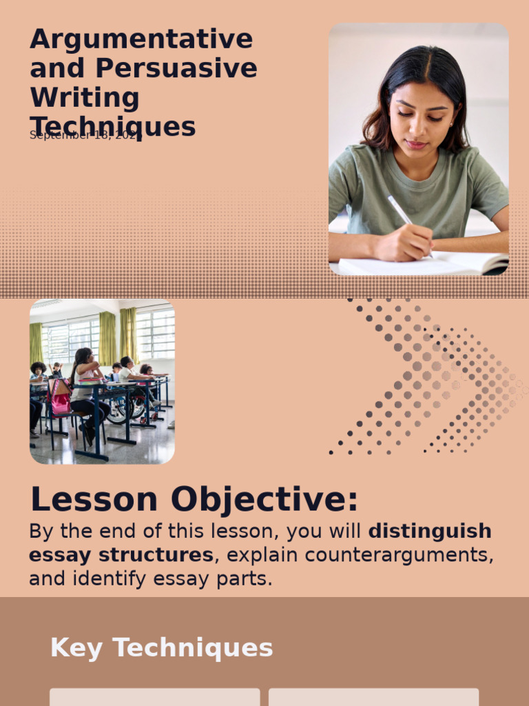 Presentation - Argumentative and Persuasive Writing Techniques | PDF ...