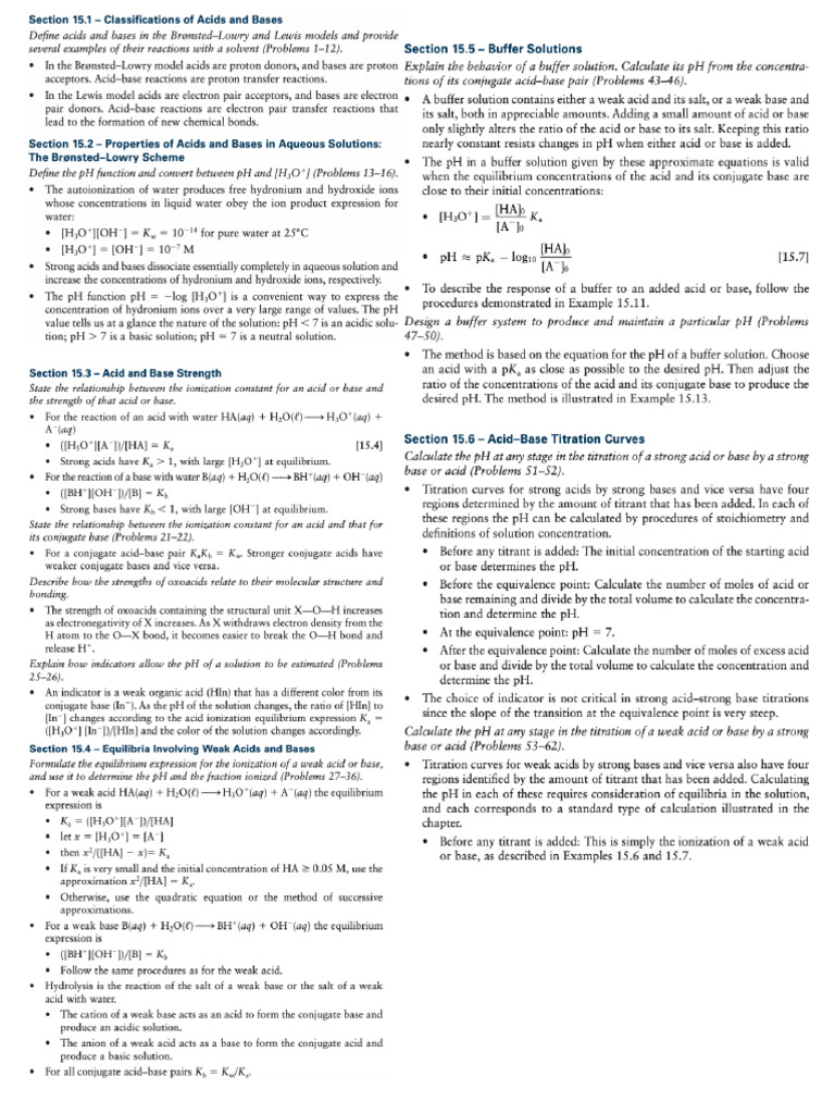 CHEM Cheat Sheet 2 | PDF