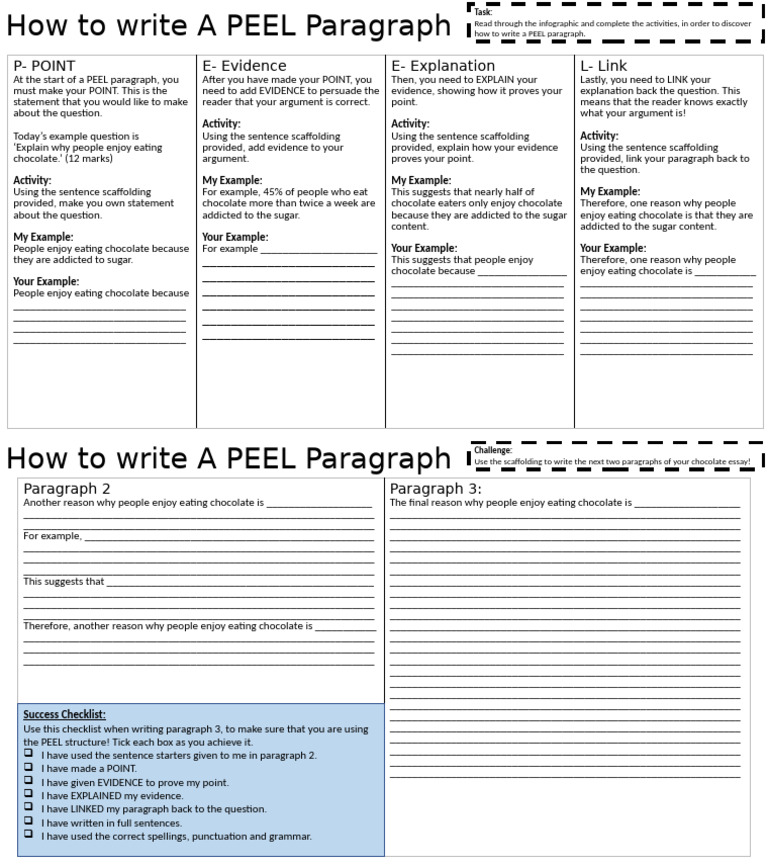 Peel Paragraph I Do You Do We Do | PDF | Argument