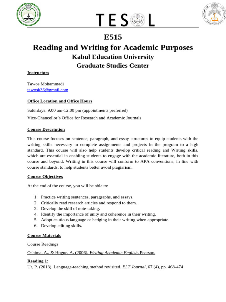 Academic Writing Skills Course Guide | PDF | Plagiarism | Academic ...
