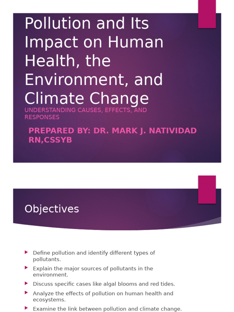 Pollution Presentation | PDF | Pollution | Climate Change