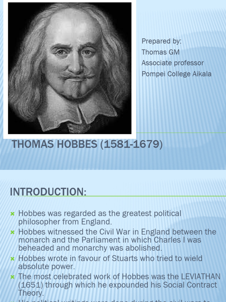 Hobbes' Social Contract Theory Explained | PDF | Social Contract ...