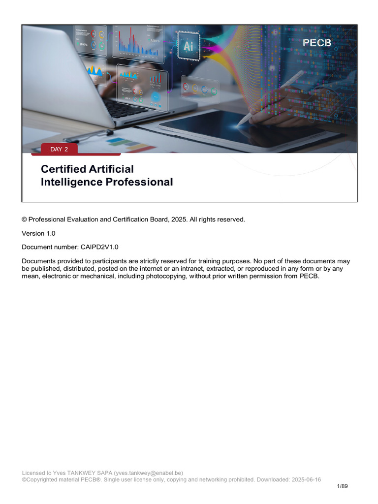 Artificial Intelligence Certified Artificial Intelligence Professional ...