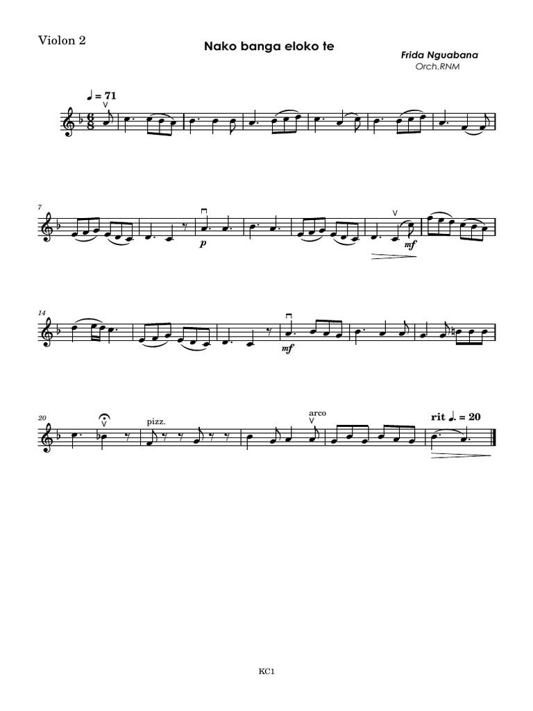 Nako Banga Eloko Te-Violon - 2 | PDF