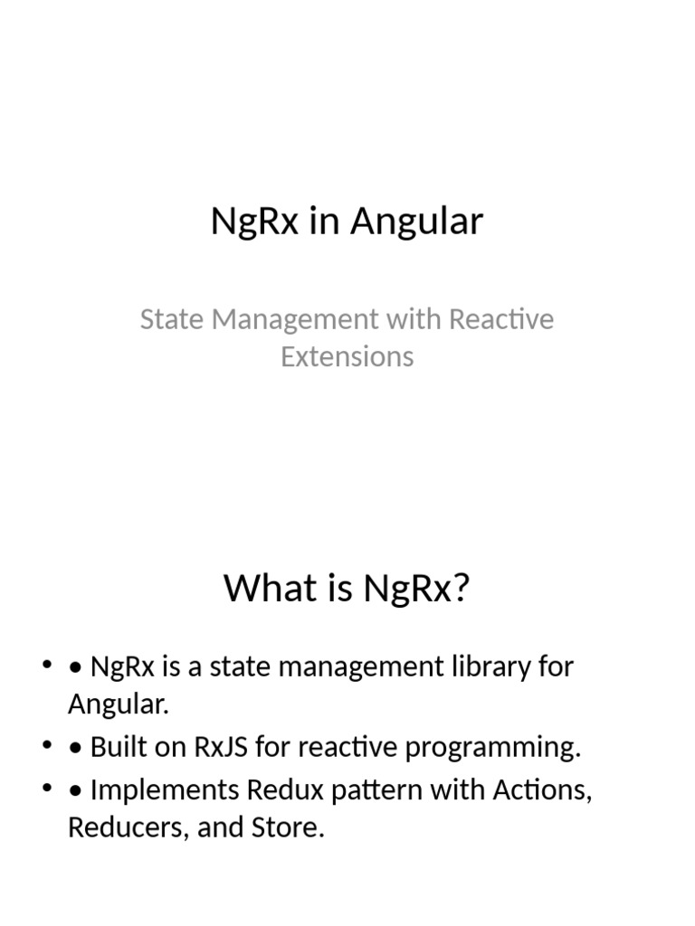 Ngrx With Diagram Pdf