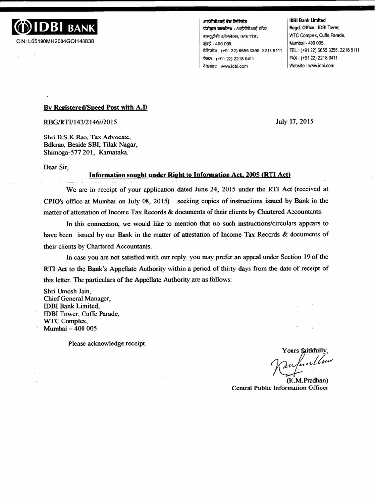 IDBI Bank | PDF | Accountability | Freedom Of Speech