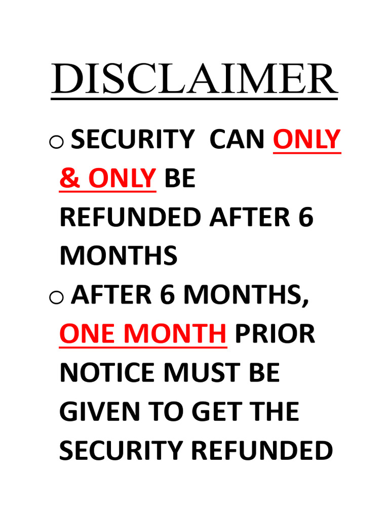 Disclaimer | PDF