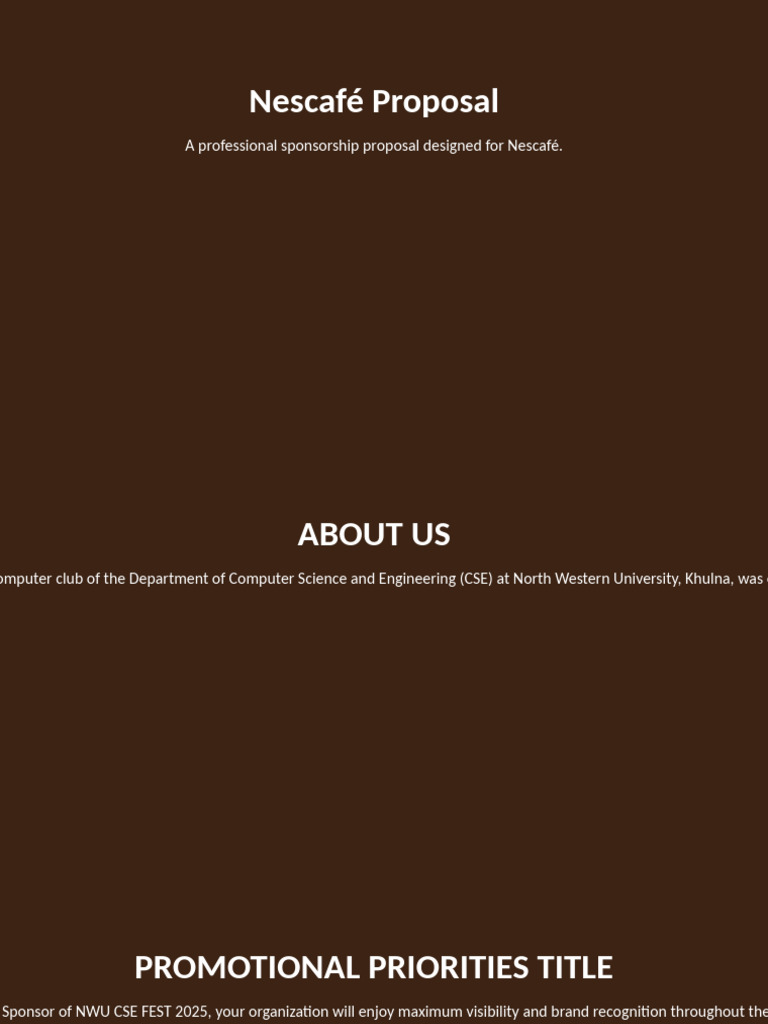 Nescafe Presentation | PDF