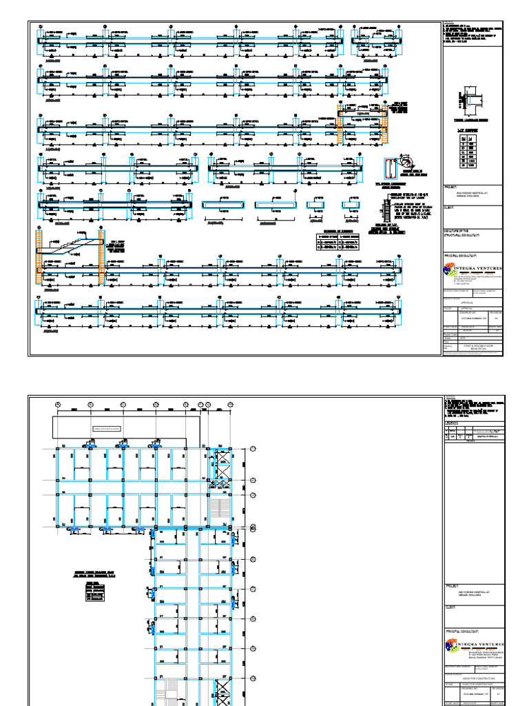 1st & 2nd FLR Beam Details-Merged | PDF