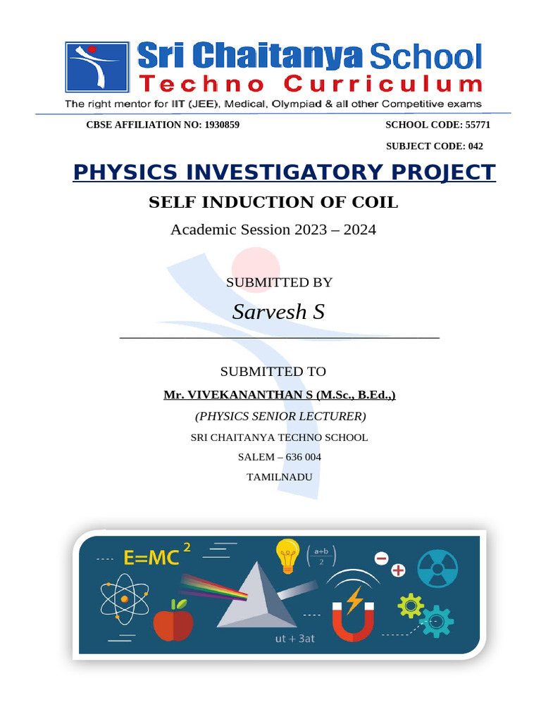 A5 Physics Front Page | PDF