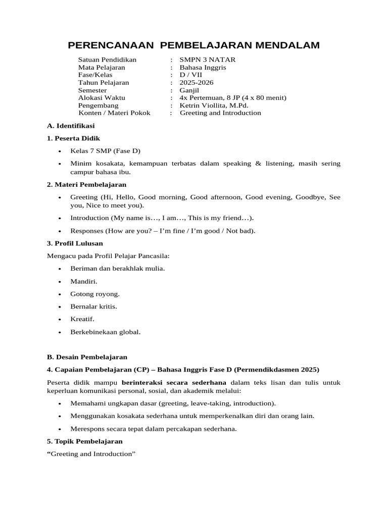 1.PPM GREETING AND INTRODUCTION jul-ags | PDF