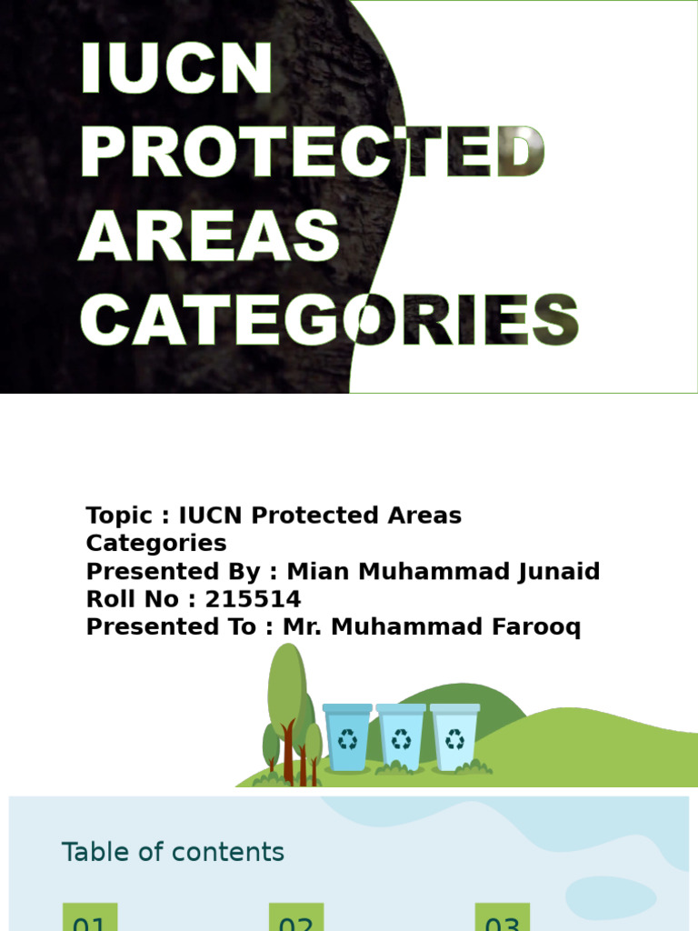 IUCN Protected Area Categories Explained | PDF | International Union ...
