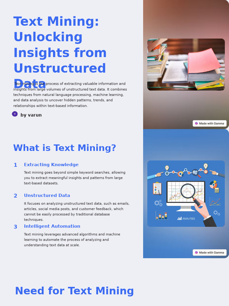 Text Mining Unlocking Insights From Unstructured Data | PDF | Data ...