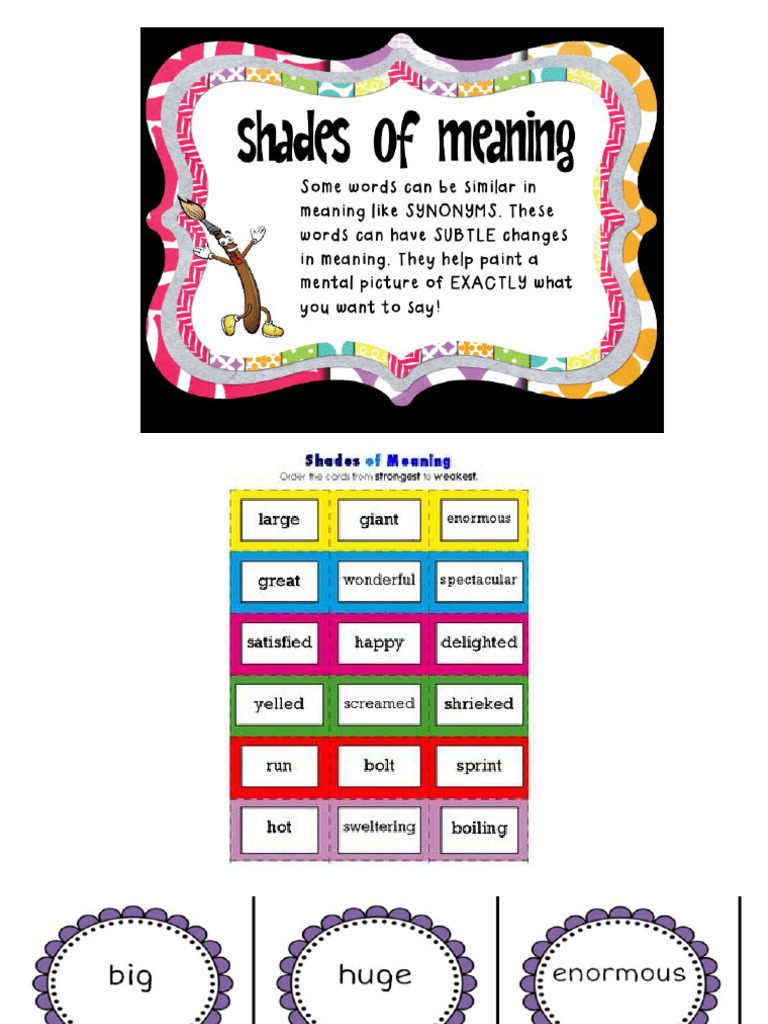 Shades of Meaning | PDF