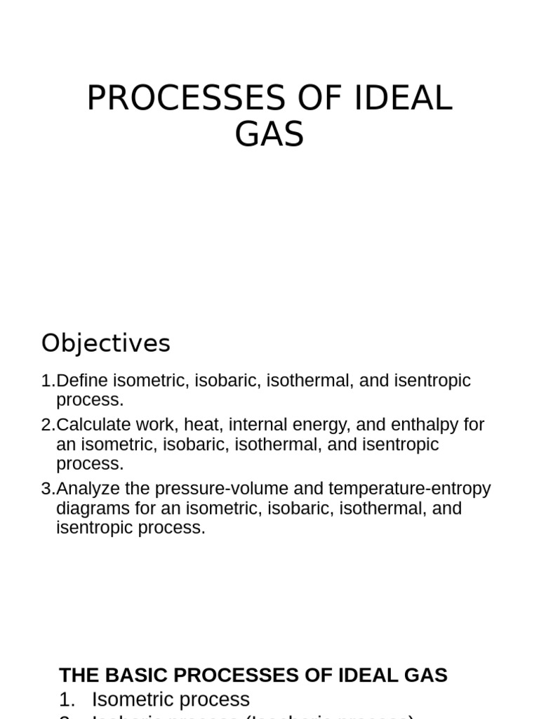 Processes of Ideal Gas | PDF
