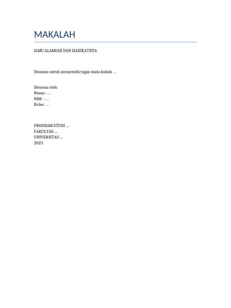 Hakikat dan Perkembangan Ilmu Alamiah | PDF