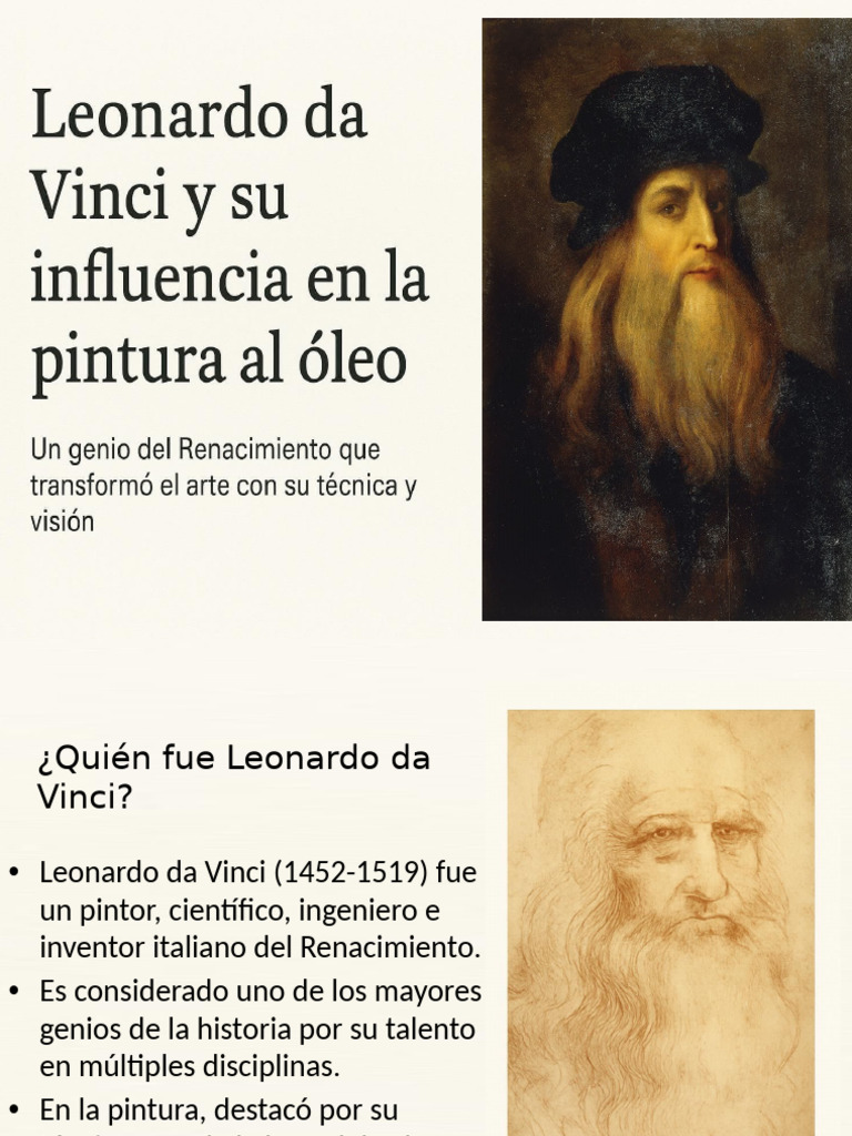 Leonardo Da Vinci Biografia | PDF | Leonardo Da Vinci | Pintura al óleo