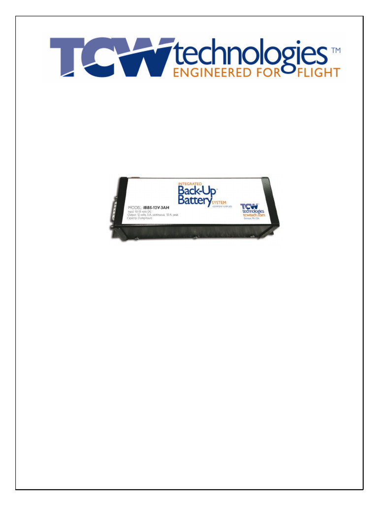725.0022-Install-Instr-1.8-IBBS-12v-3ah - Continued Airworthiness | PDF ...